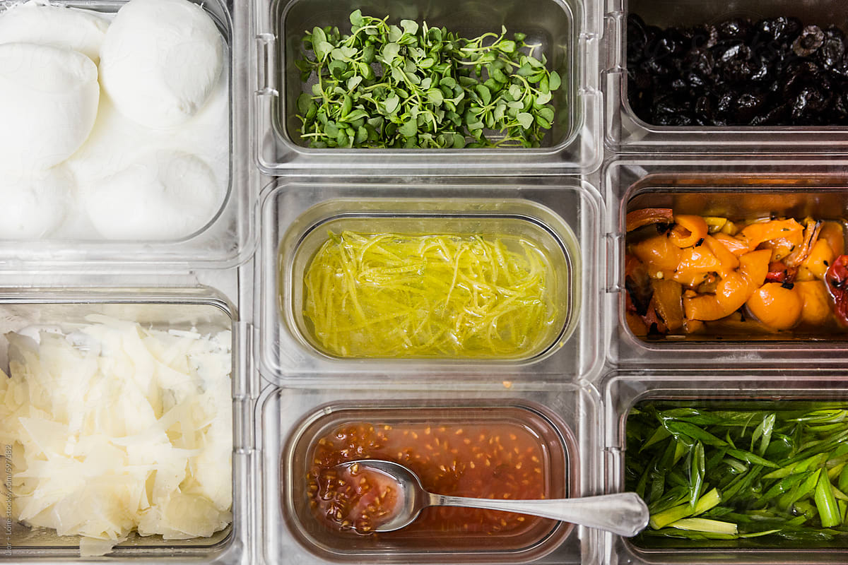"Speciality Ingredients In Containers For Use In Restaurant Kitchen" by ...
