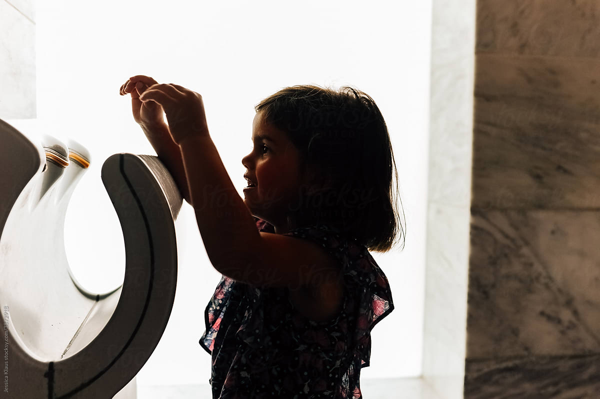 "Happy Child Playing With A Hand Dryer." by Stocksy Contributor ...