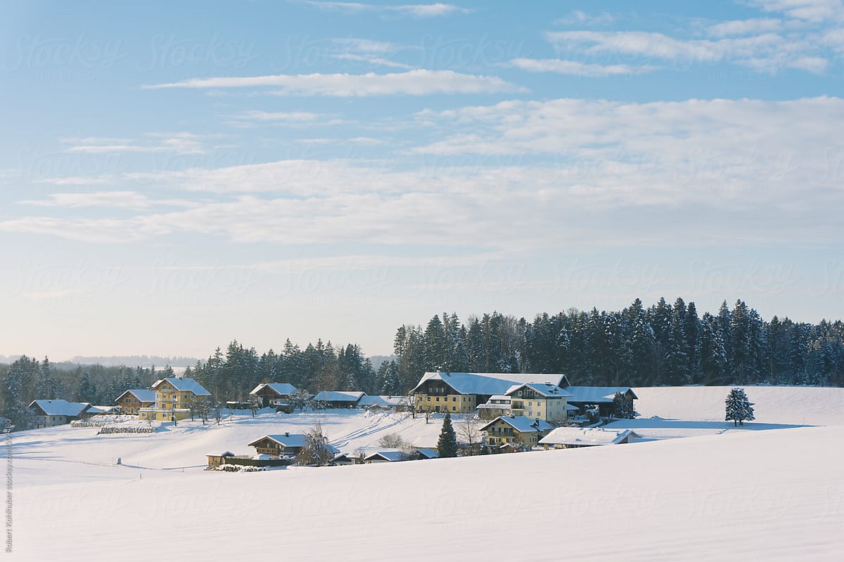 "Winter Landscape In Austria" by Stocksy Contributor "Robert Kohlhuber ...