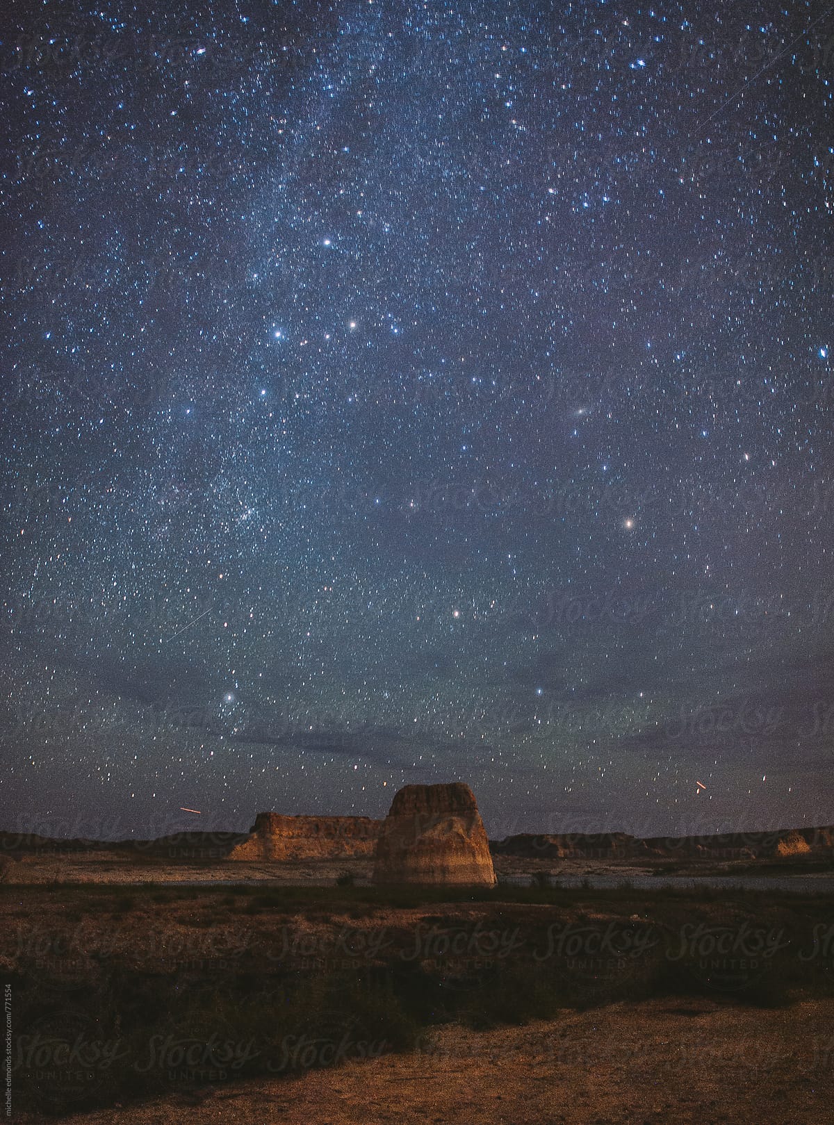 "Starry Night And Milky Way At Lake Powell" by Stocksy Contributor ...
