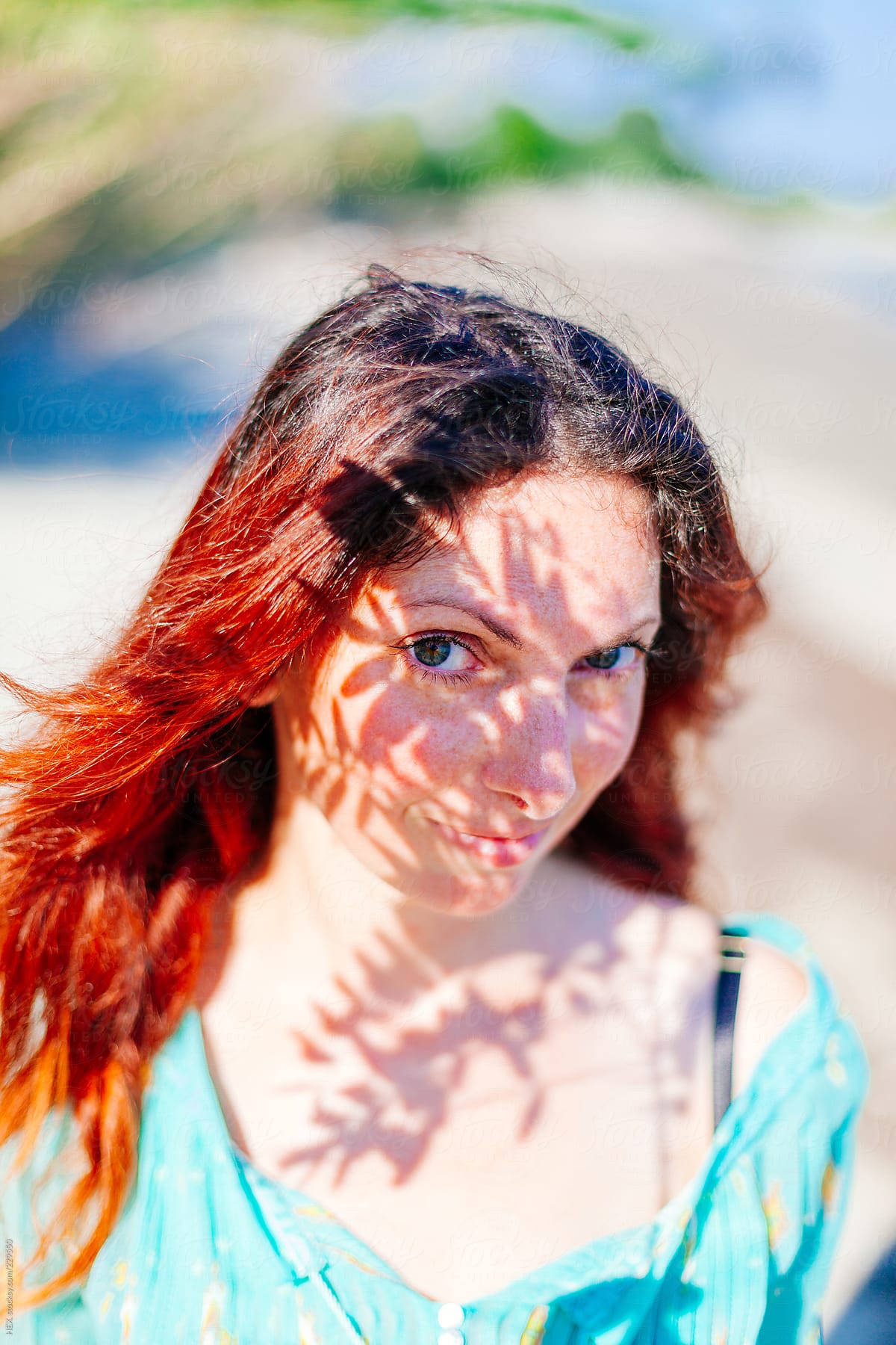 "Beautiful Ginger Woman Portrait In Summer" by Stocksy Contributor ...
