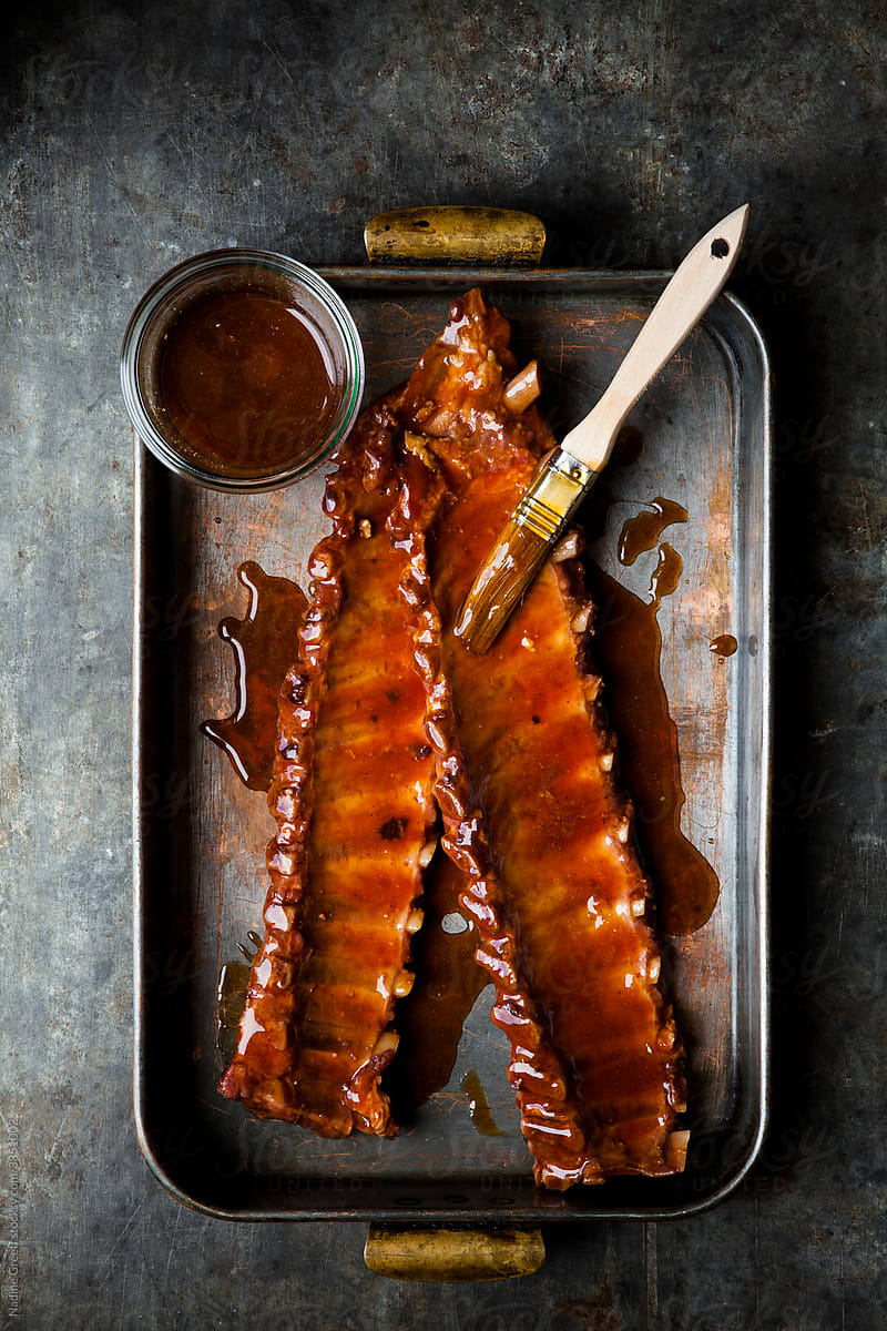 "Spare Ribs With Marinade Sauce" by Stocksy Contributor "Nadine Greeff ...