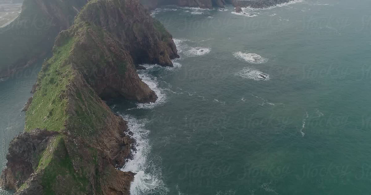 "Aerial View Of A Rocky Cliffs" by Stocksy Contributor "Marco Govel ...