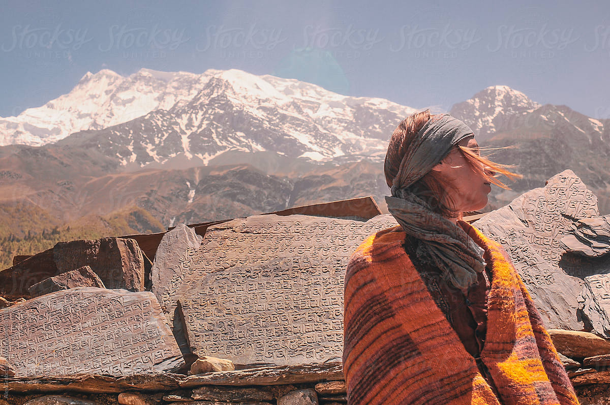 "Traveller Woman In Himalayas" by Stocksy Contributor "Alexander ...