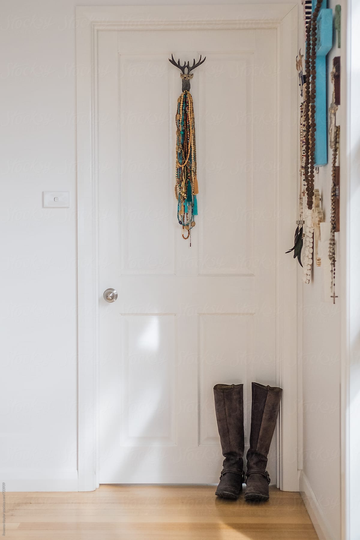 "Old Farm Boots Against Doorway As Decoration" by Stocksy Contributor ...
