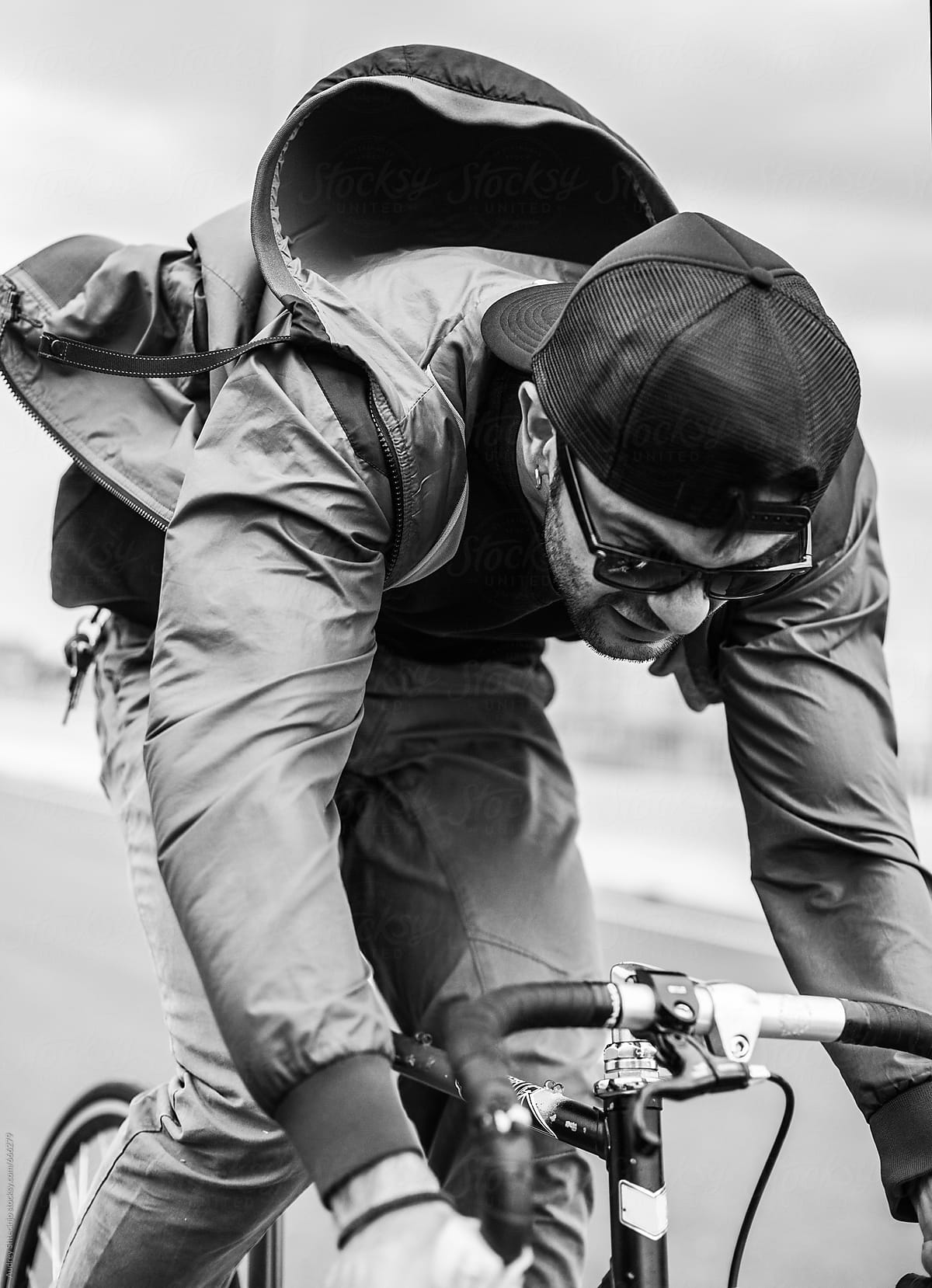"Portrait Of A Urban Cyclist In Motion." by Stocksy Contributor ...