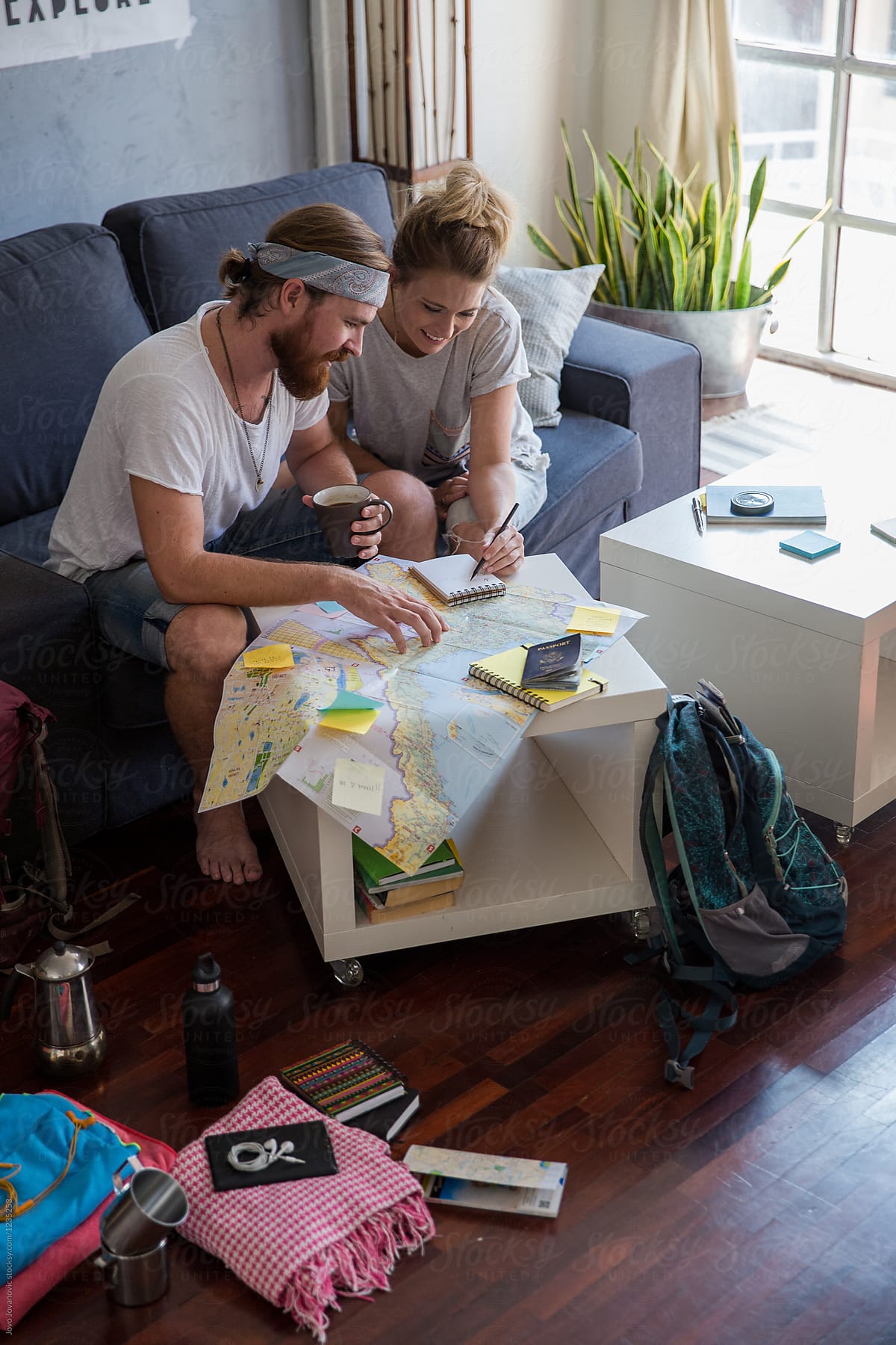 "Group Of Friends Planing Their Vacation Together" by Stocksy ...