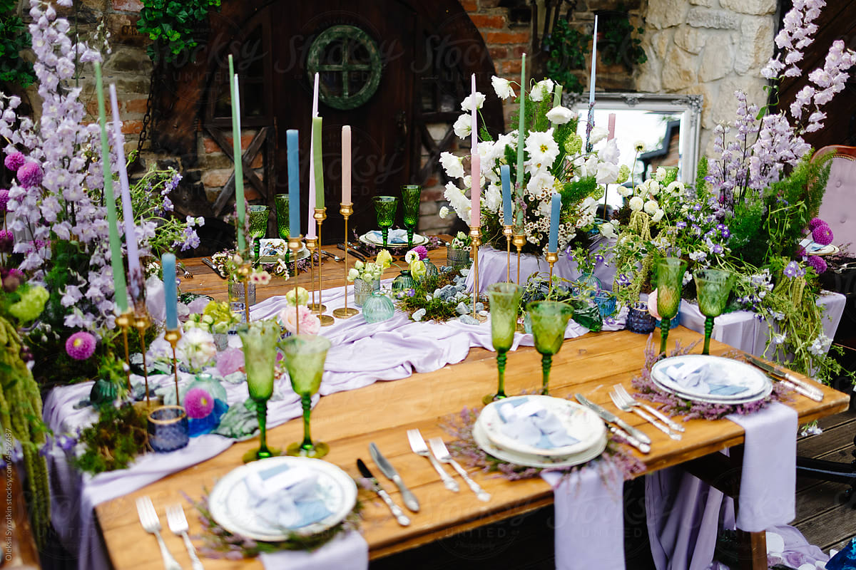 "Festive Tabletop Decorations" by Stocksy Contributor "Oleksii Syrotkin ...