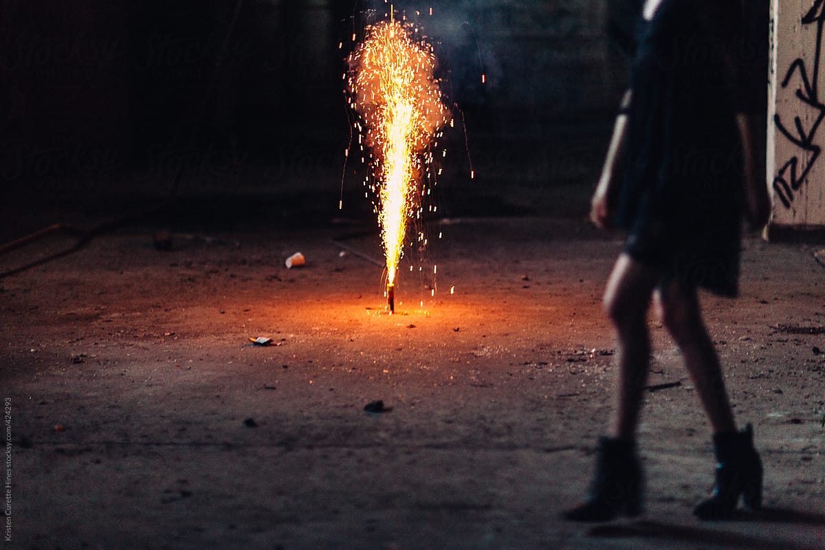 "Sparkling Smoking Bomb" by Stocksy Contributor "Kristen Curette ...