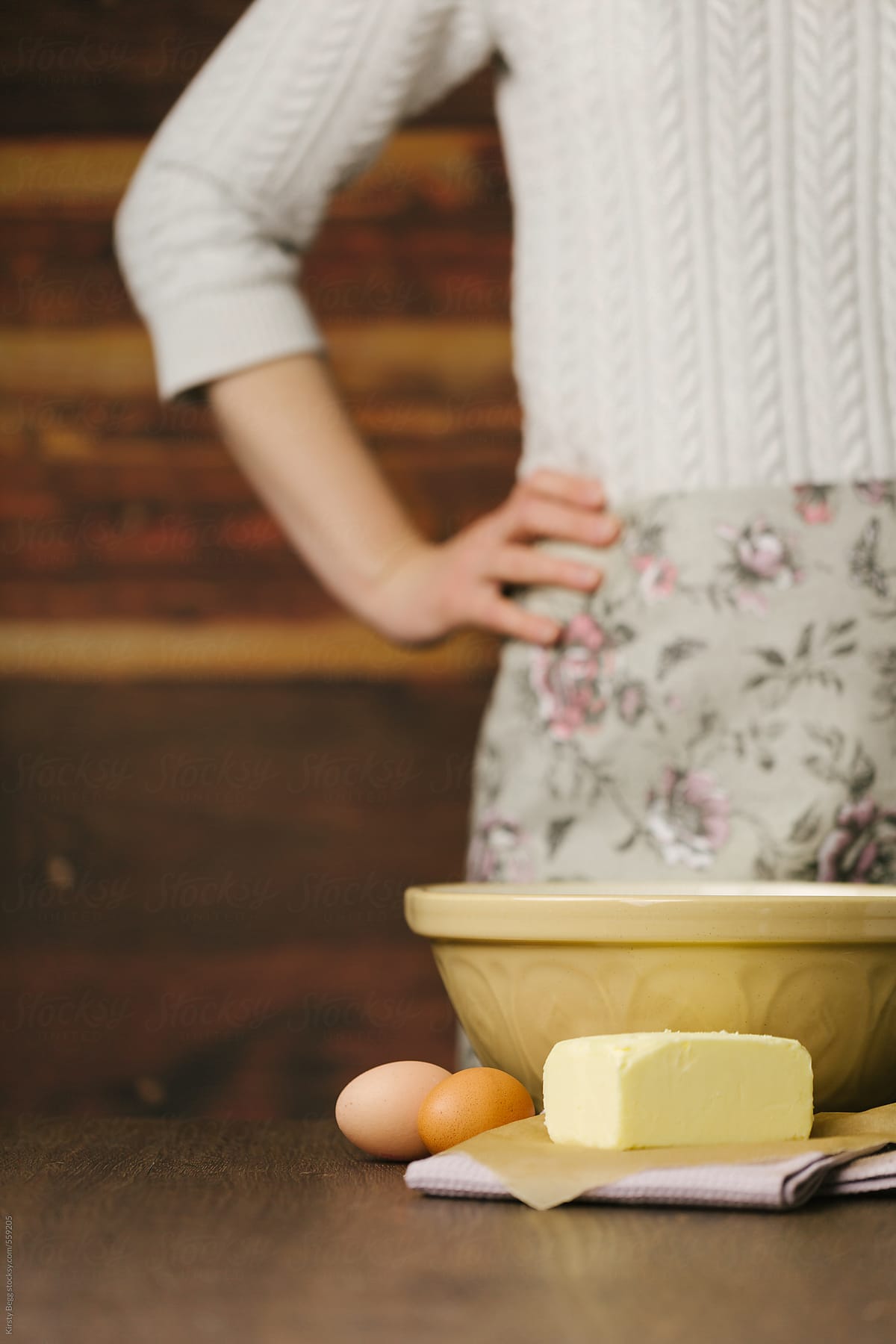 "Woman Ready To Bake" by Stocksy Contributor "Kirsty Begg" - Stocksy