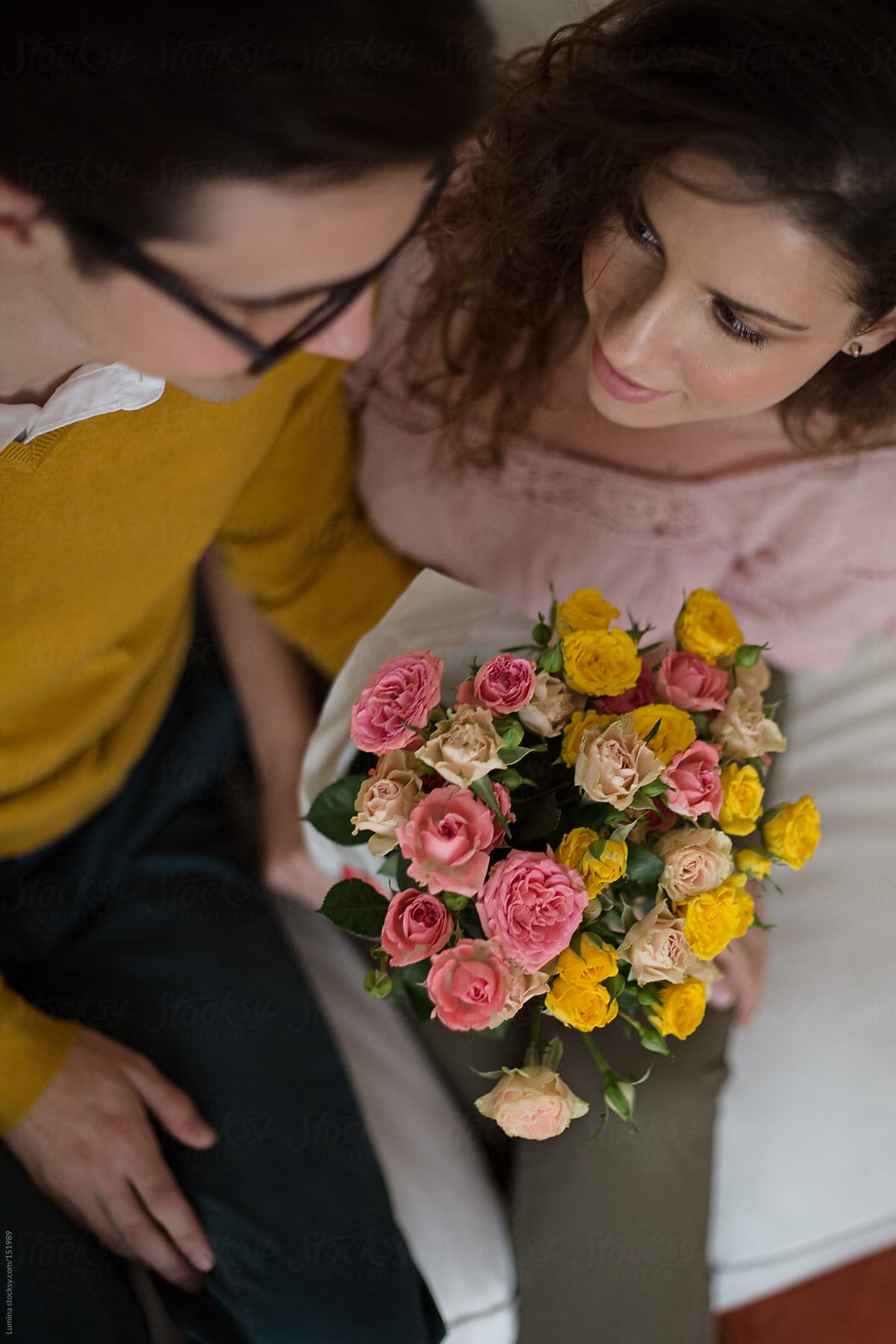 "Couple On Valentine's Day" by Stocksy Contributor "Lumina" - Stocksy