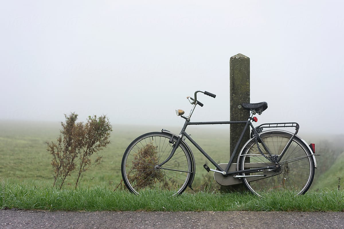 "Parked Bike In Rural Dutch Landscape" by Stocksy Contributor "Marcel ...