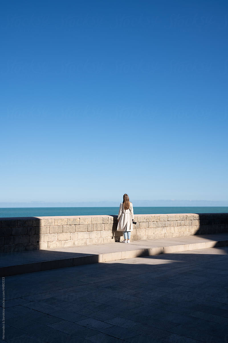 "View From Behind Of Woman At Promenade" by Stocksy Contributor ...