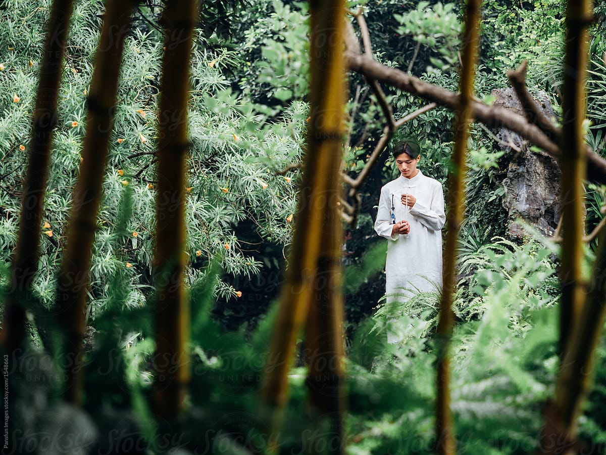 "Asian Man With Zen Buddha Gesture" by Stocksy Contributor "Pansfun ...