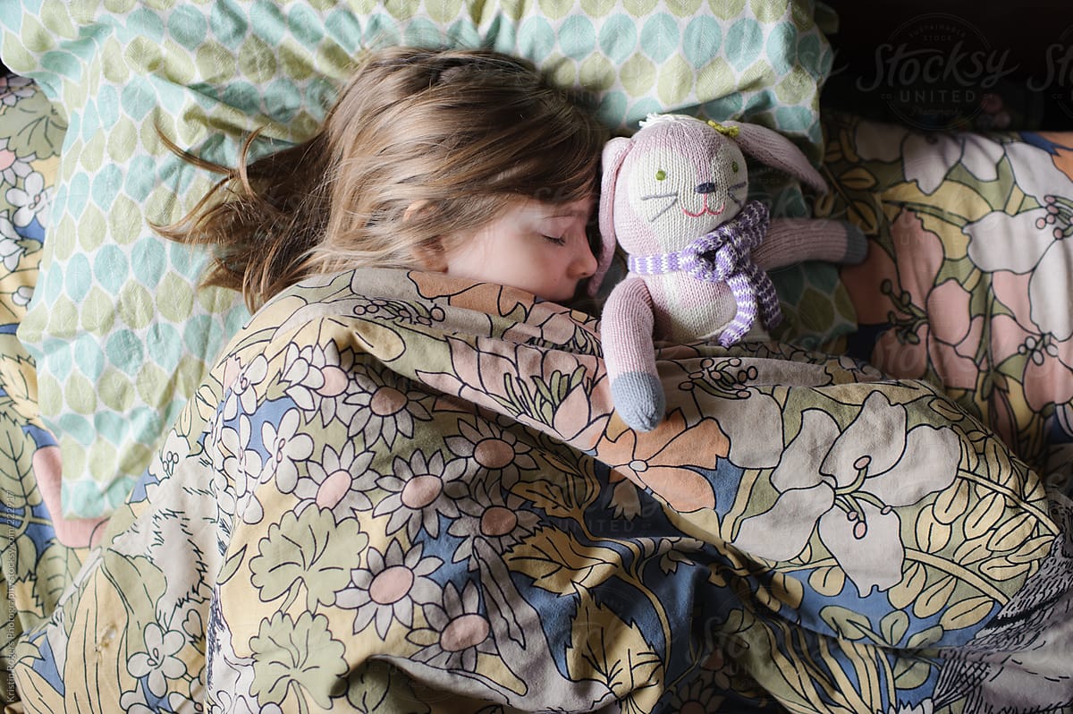 "Young Girl Napping With Toy Bunny" by Stocksy Contributor "Kristin ...