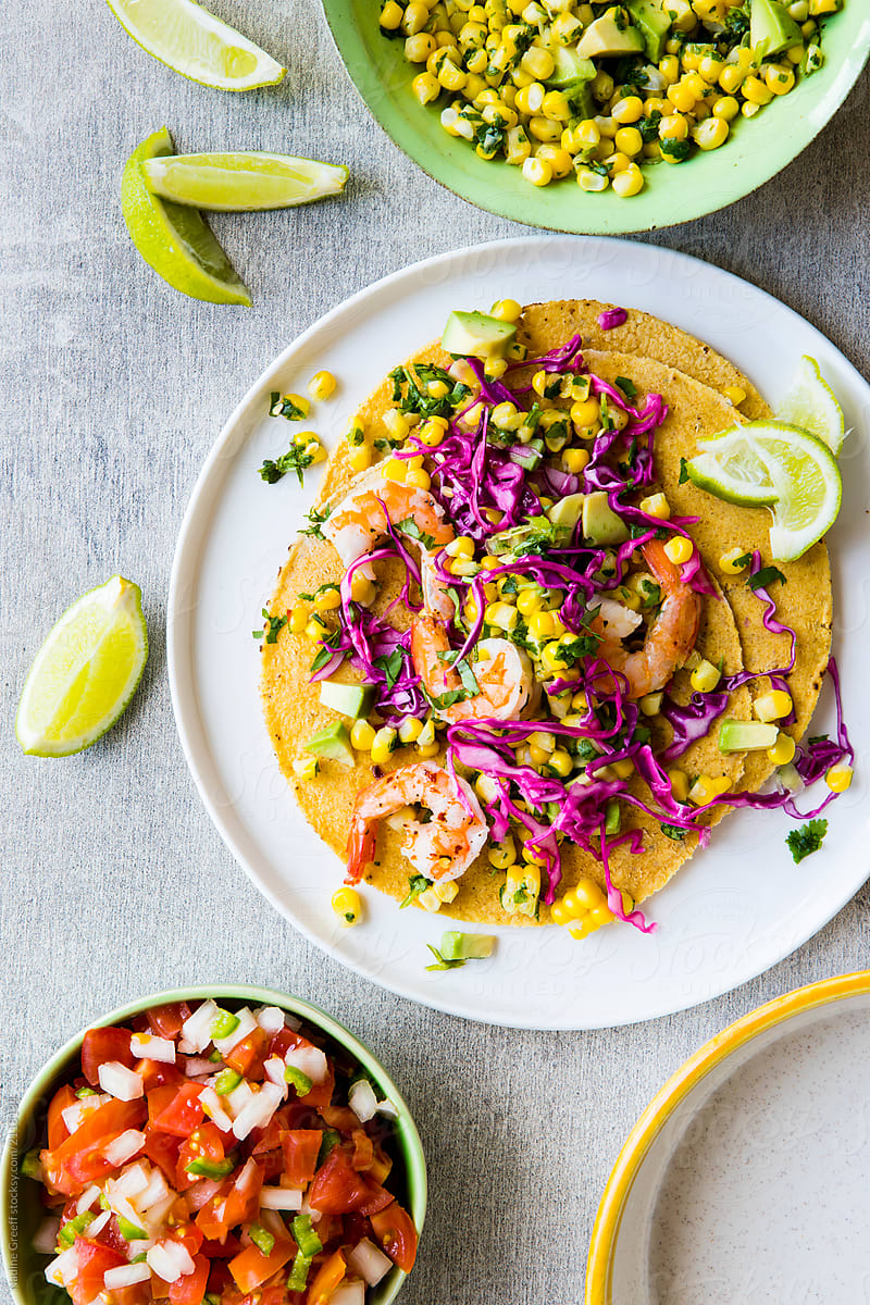"Shrimp Taco Tortilla Wrap" by Stocksy Contributor "Nadine Greeff ...