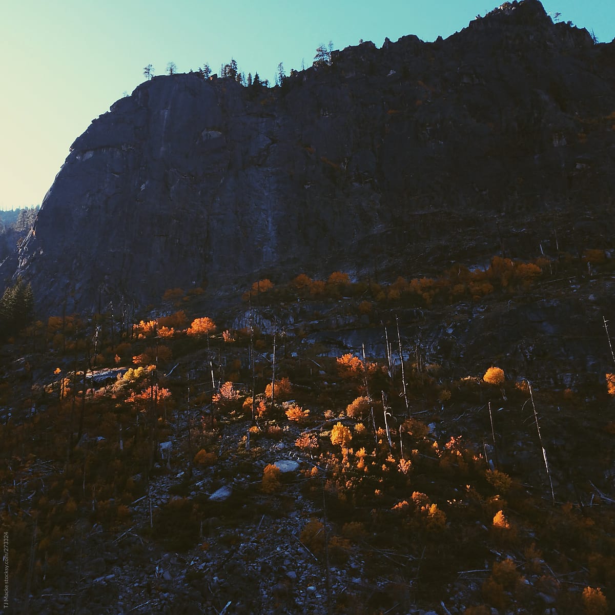 "Colorful Mountainside Sunset On A Clear Day" by Stocksy Contributor ...