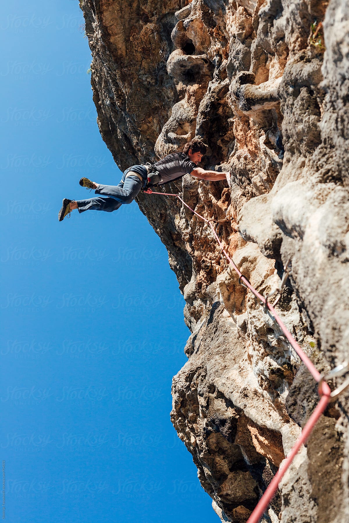 "Rock Climbing" by Stocksy Contributor "Dimitrije Tanaskovic" - Stocksy