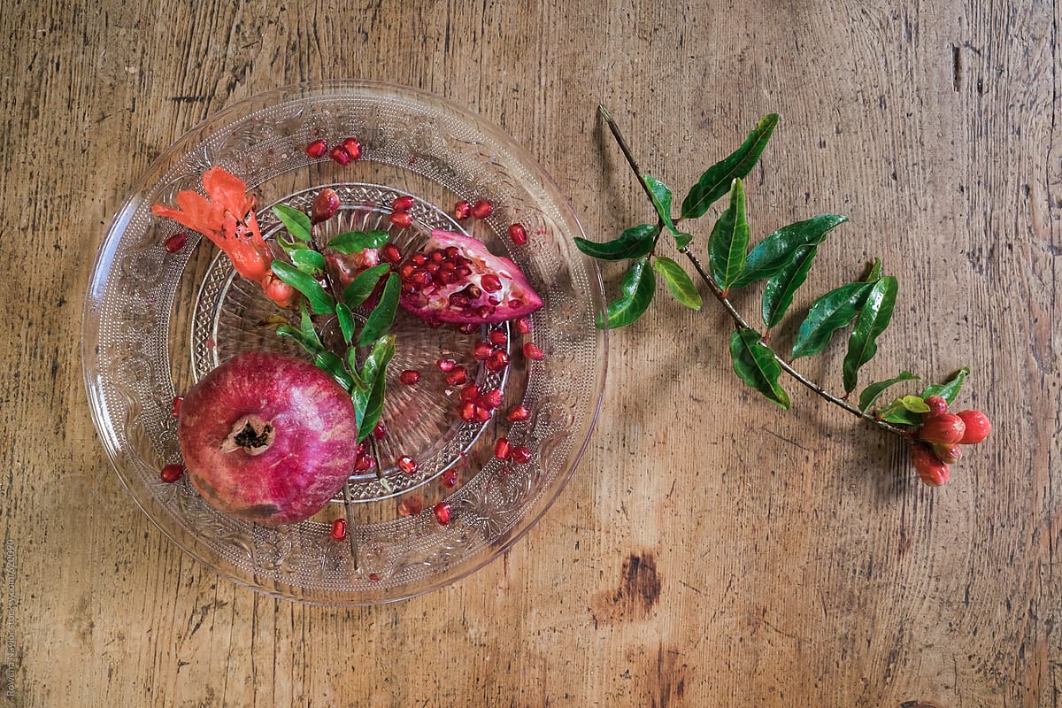 "Fresh Organic Pommegranite Fruit" by Stocksy Contributor "Rowena ...