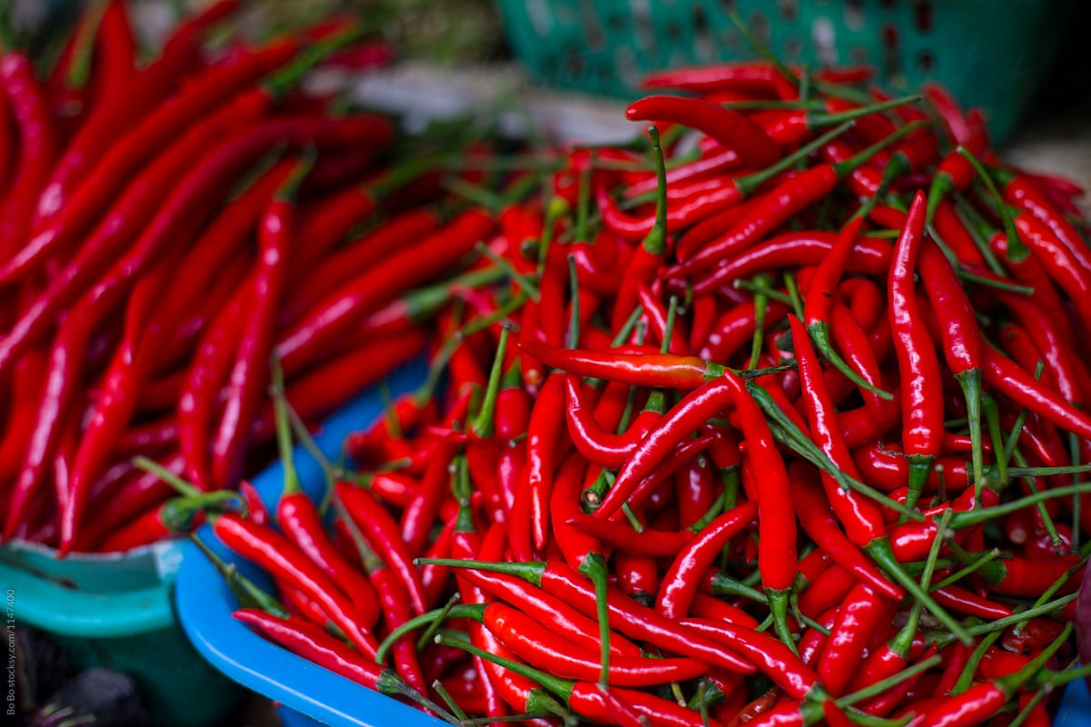 "Food On Chinese Fresh Markets" by Stocksy Contributor "Bo Bo" - Stocksy