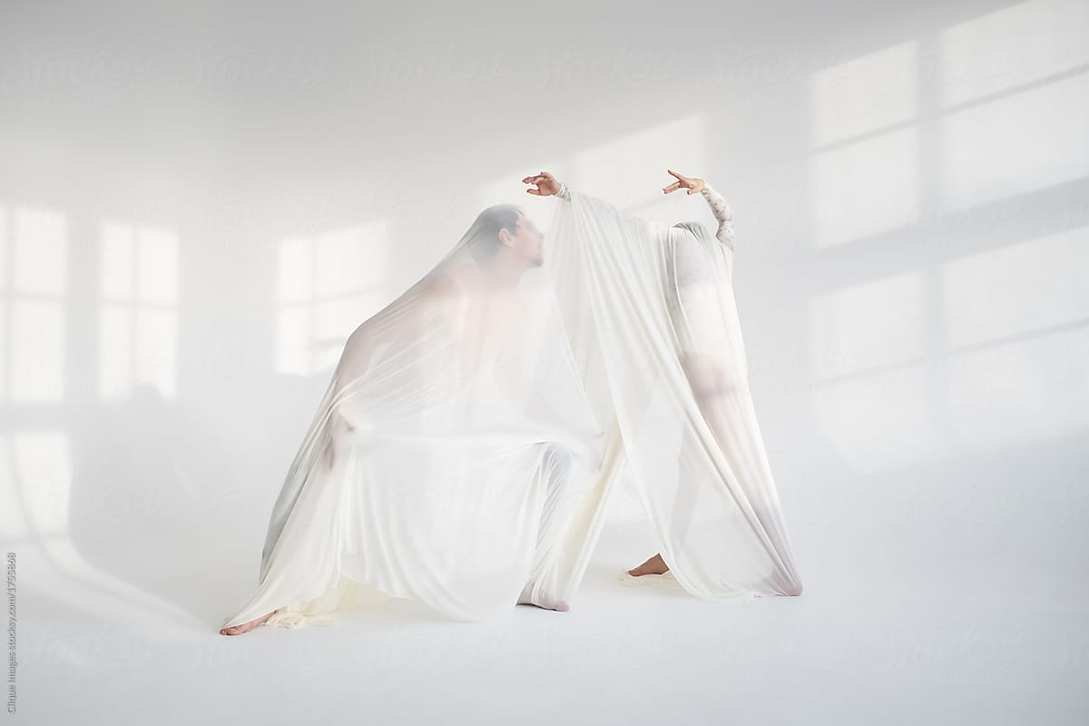 "Couple Dancing Under Fabric" by Stocksy Contributor "Clique Images ...