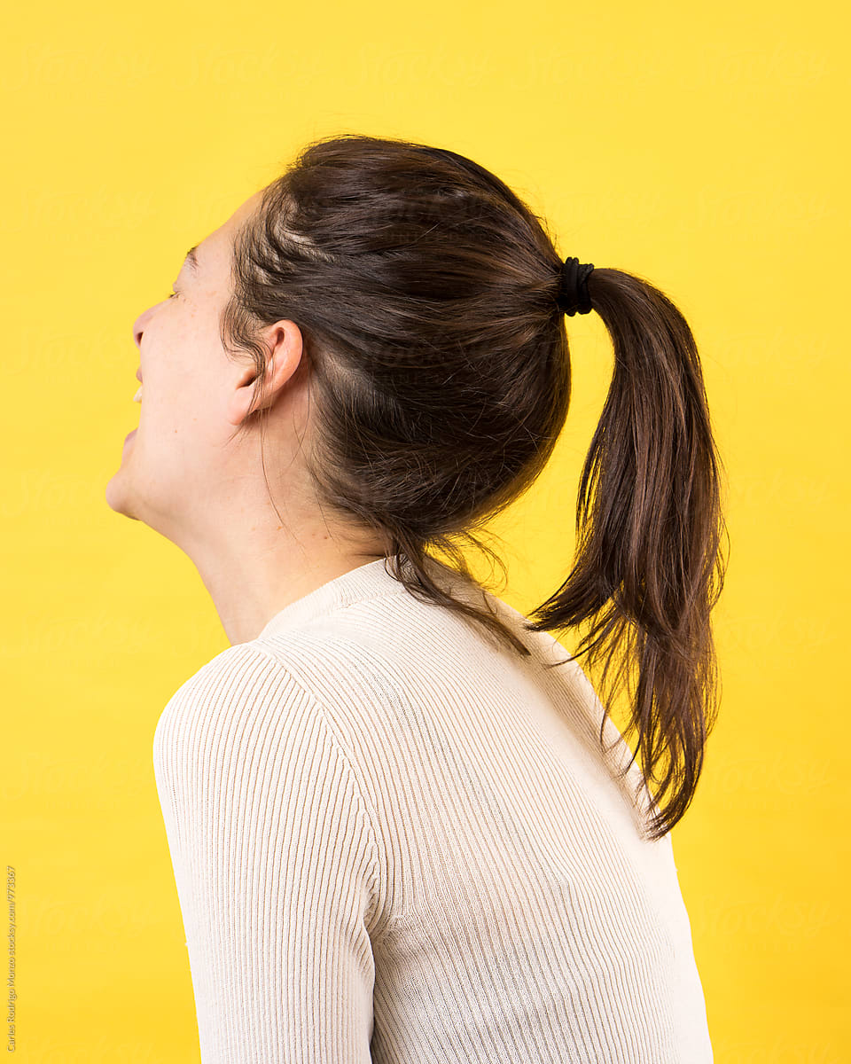 "Woman Laughing From Behind" by Stocksy Contributor "Carles Rodrigo ...
