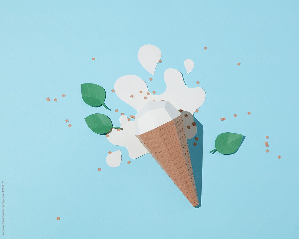 "Vanilla Ice Cream Made Of Paper" by Stocksy Contributor "Yaroslav ...