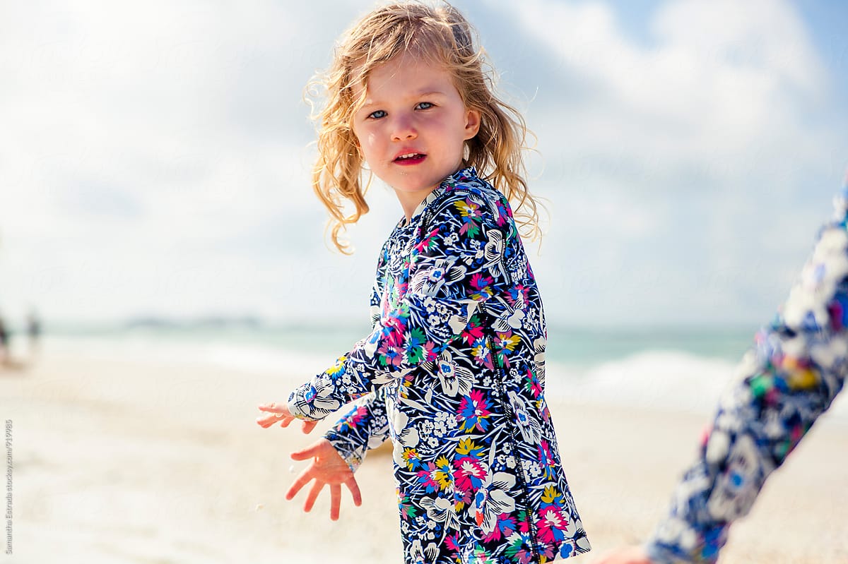 "Kids At Beach" by Stocksy Contributor "Samantha Estrada" - Stocksy