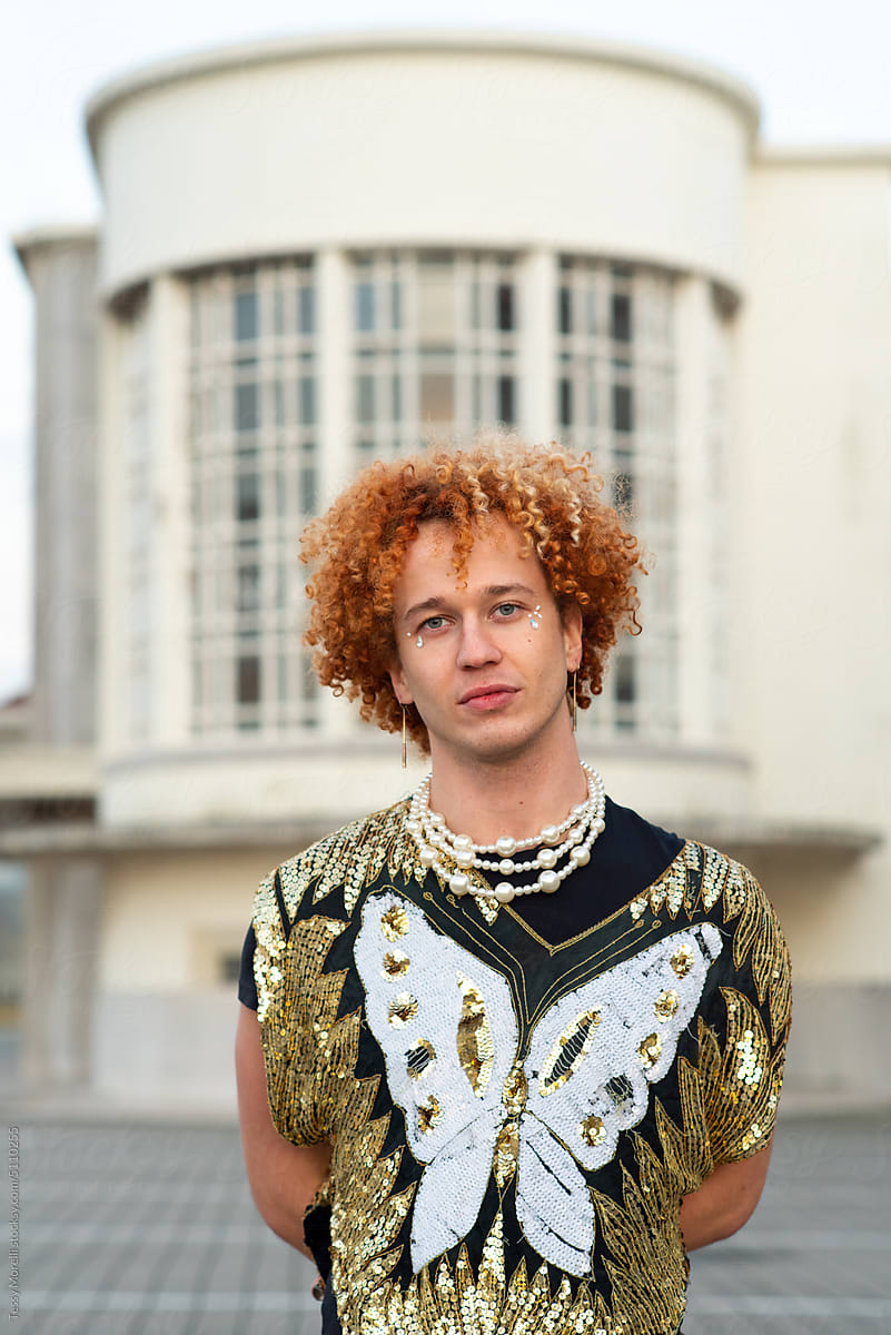 "Butterfly LGBTQ Portrait" by Stocksy Contributor "Tessy Morelli" - Stocksy