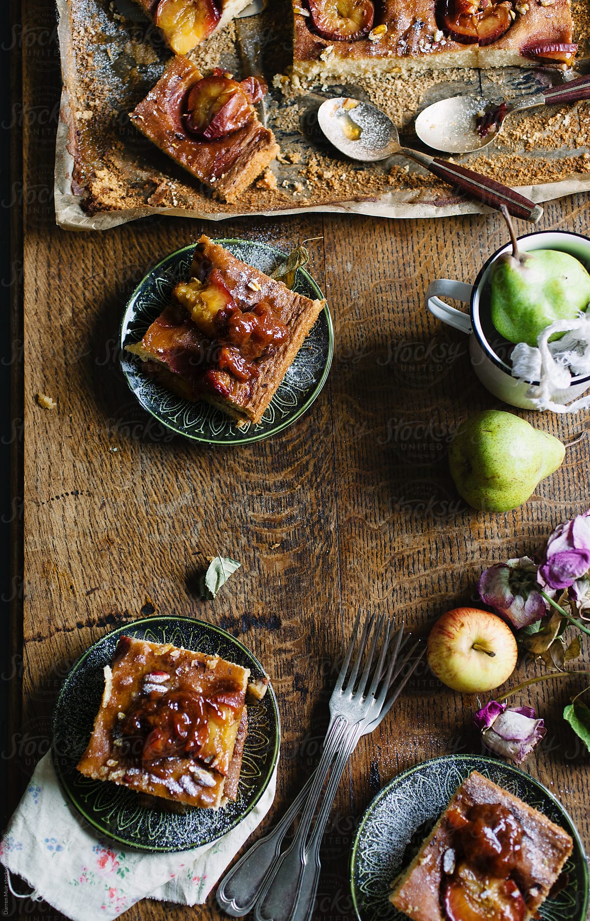 "Sticky Plumb Pudding On Plates On A Table." by Stocksy Contributor ...