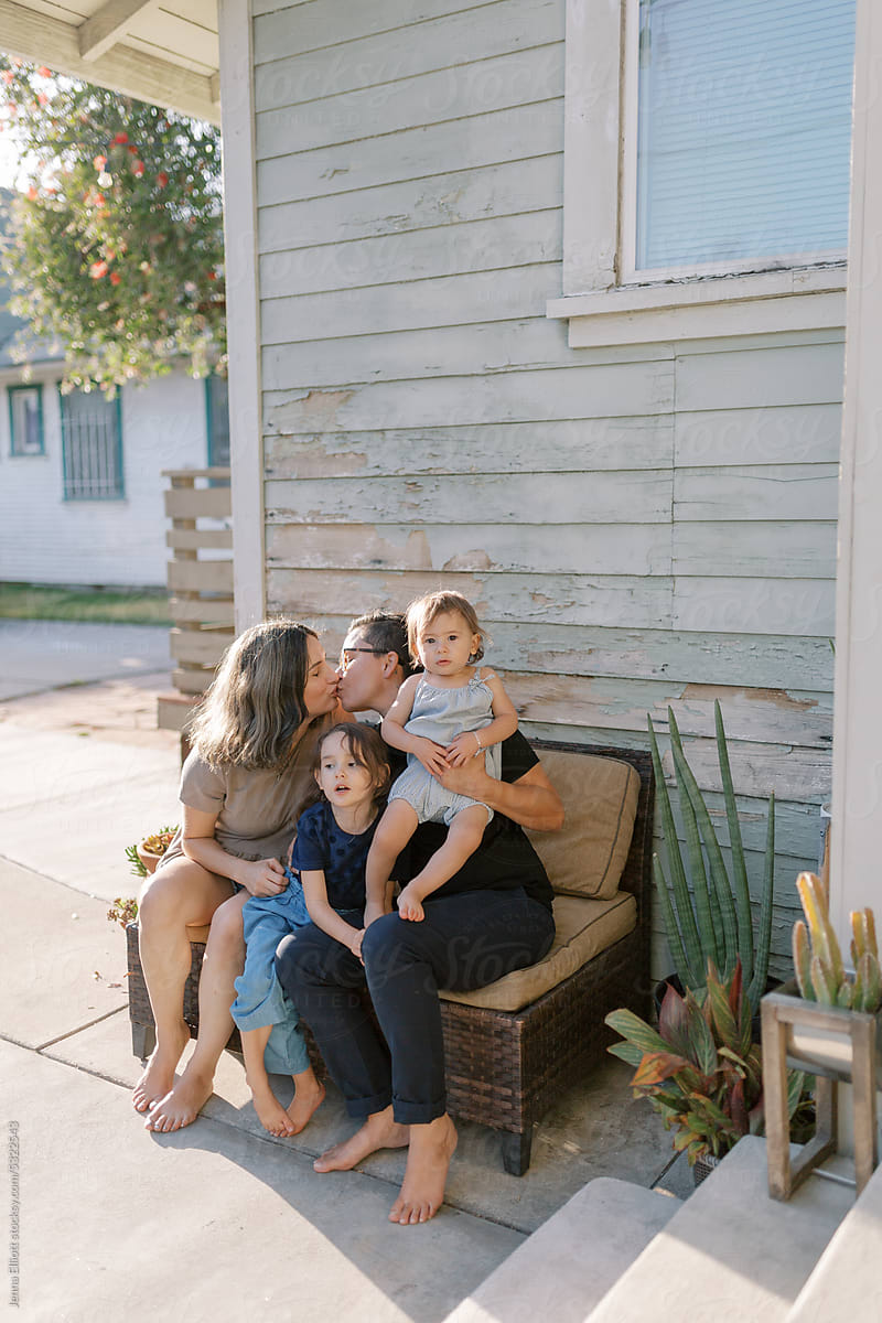 "Family With Two Moms Kissing" by Stocksy Contributor "Jenna Elliott ...
