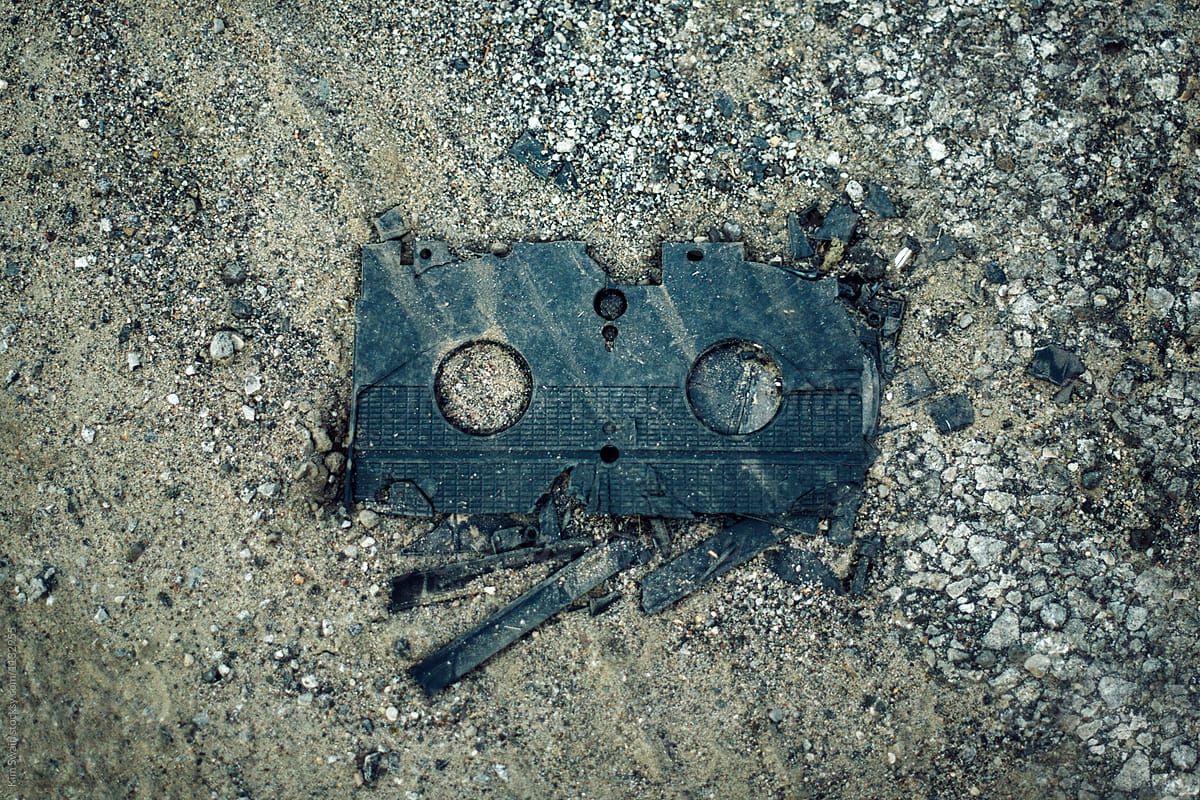 "Smashed VHS" by Stocksy Contributor "Kim Swain" - Stocksy