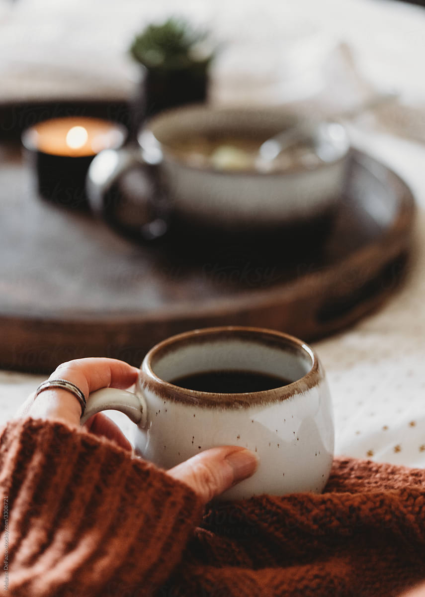 "Morning Coffee" by Stocksy Contributor "Melanie DeFazio" - Stocksy