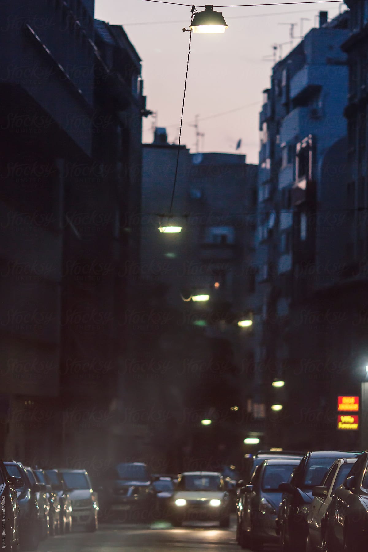 "Night, Street, Atmosphere" by Stocksy Contributor "Igor Madjinca ...