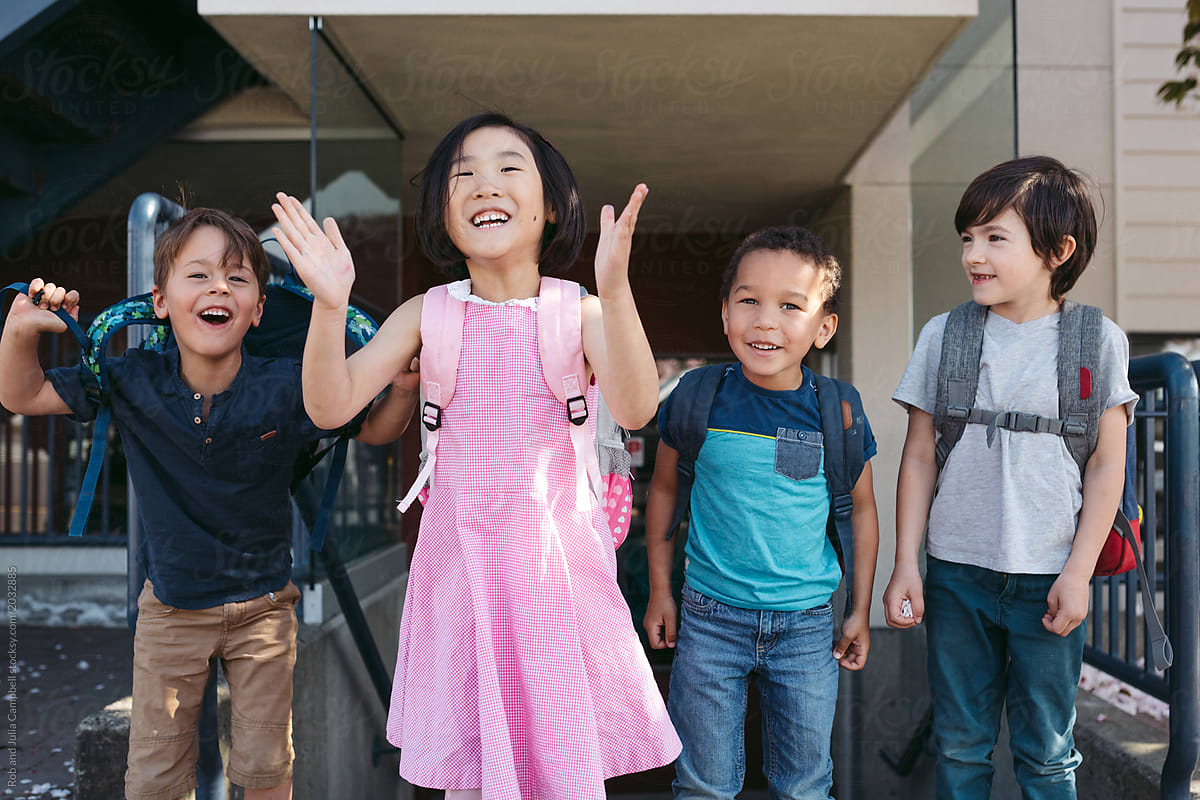 "Smiling Young Kids Outside" by Stocksy Contributor "Rob And Julia ...