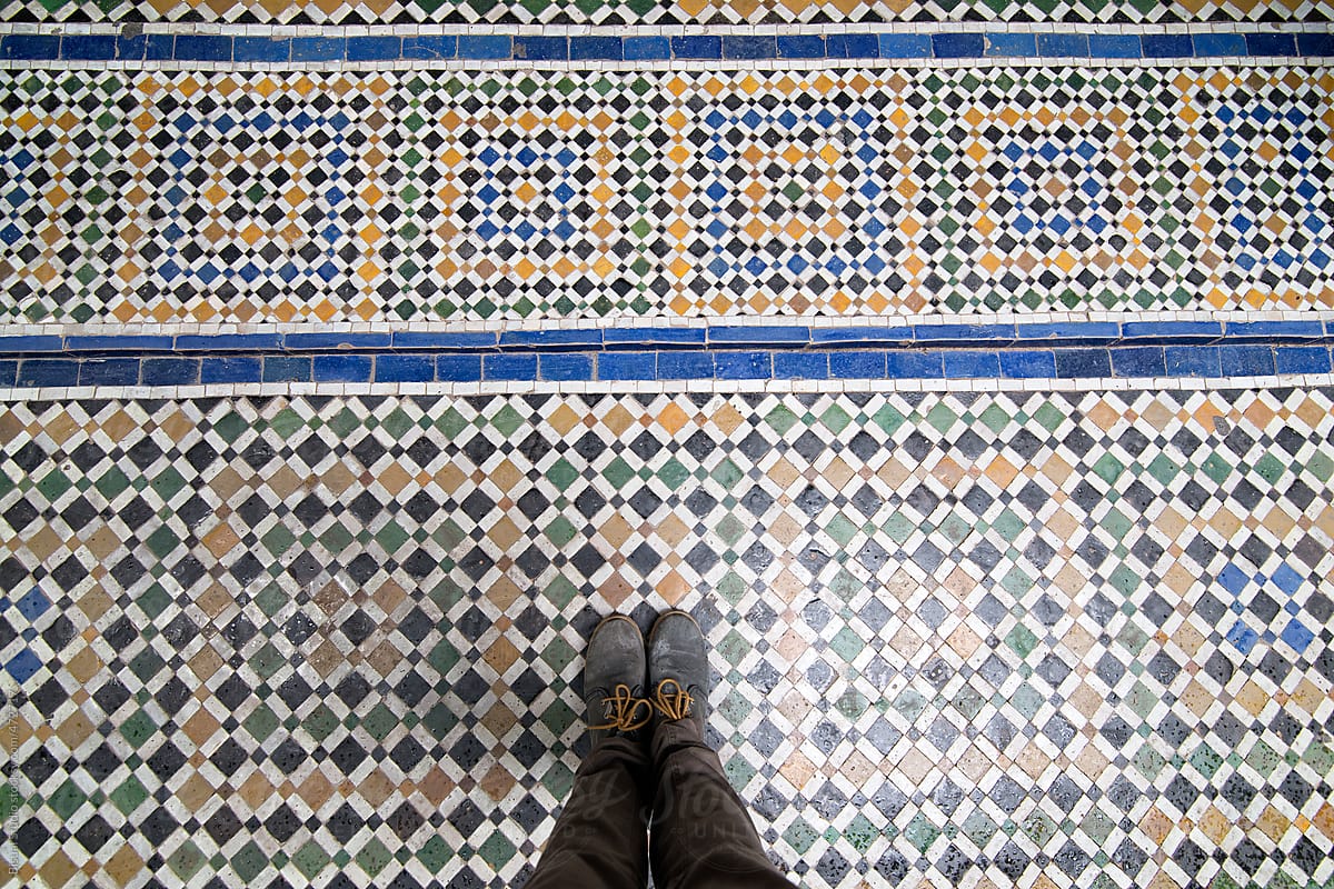 "Ceramic Mosaic Decorating The Floor And Feet" by Stocksy Contributor ...