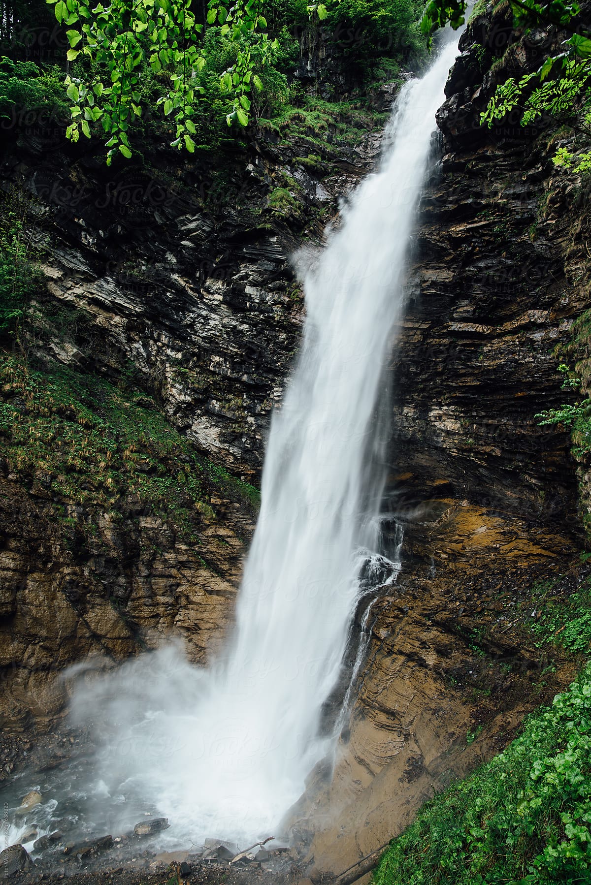 "Diesbachfall Waterfall" by Stocksy Contributor "Peter Wey" - Stocksy