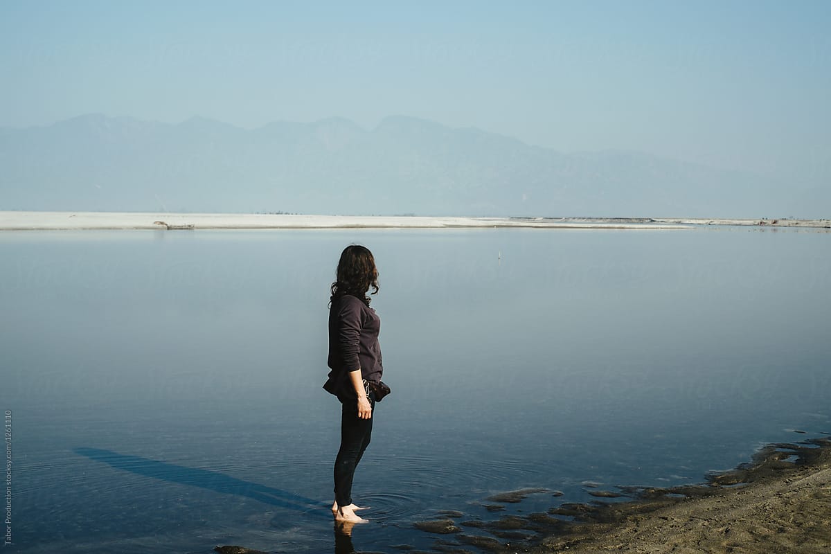 "Woman Portrait By The River" by Stocksy Contributor "EASY 2 SHOOT ...