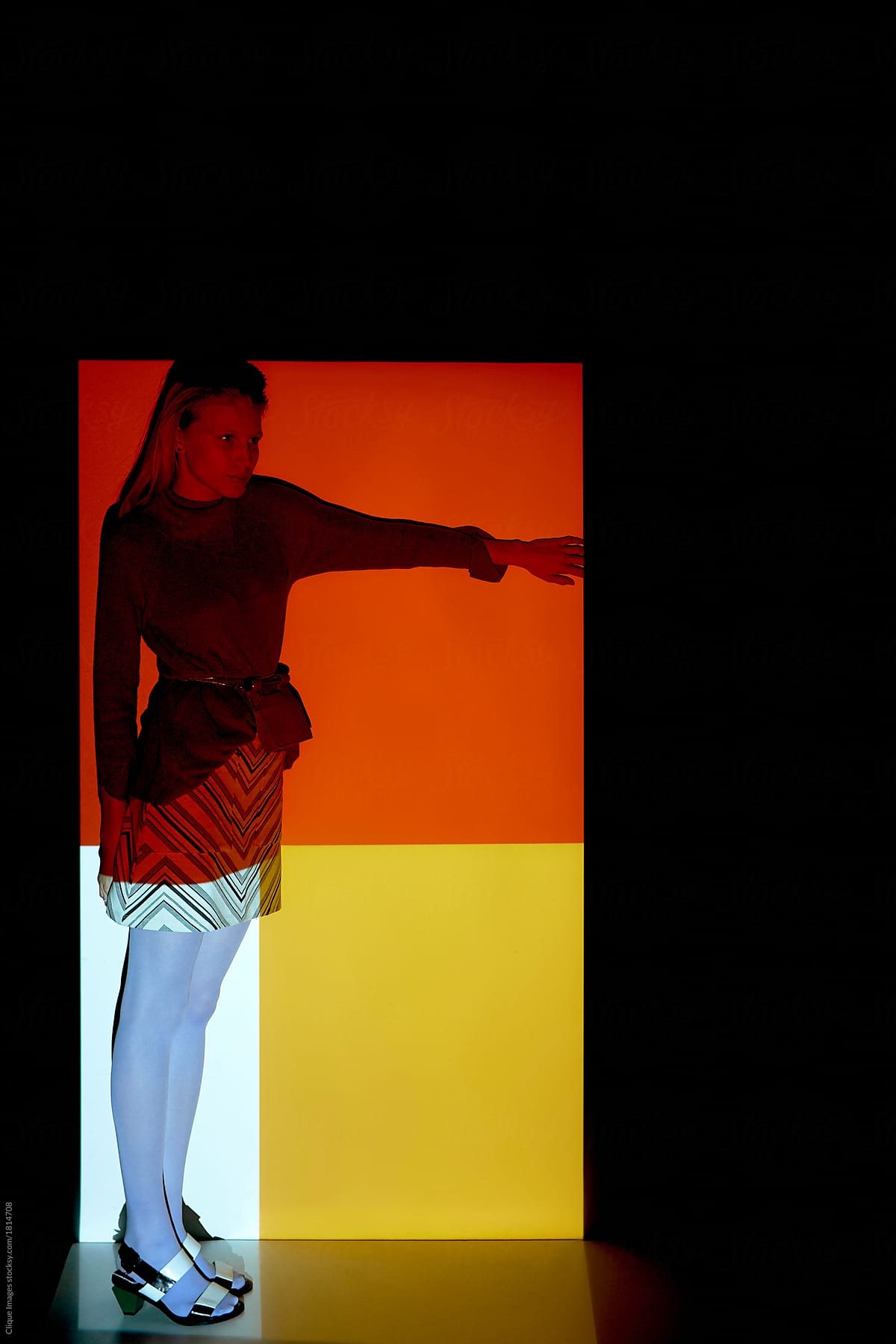"Projection Portrait Of Stylish Girl" by Stocksy Contributor "Clique ...