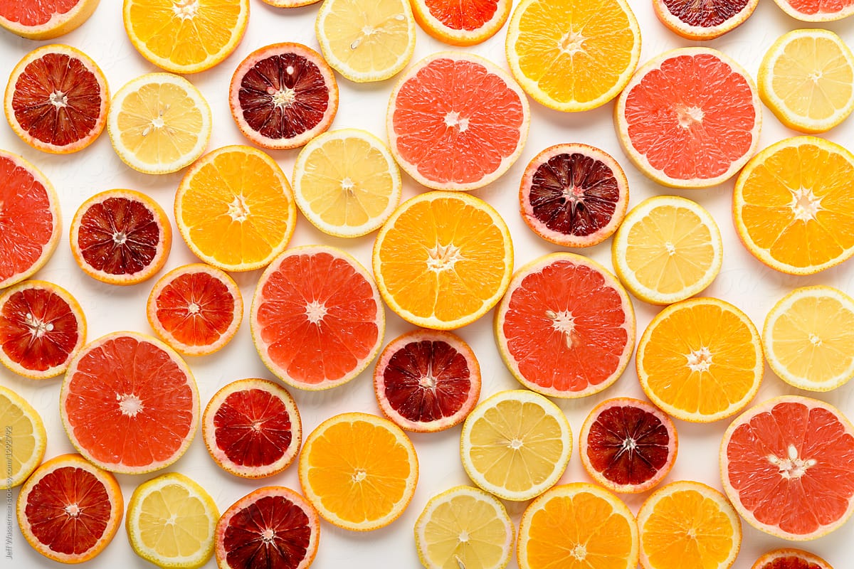 "Arrangement Of Citrus Fruit Slices" by Stocksy Contributor "Jeff ...