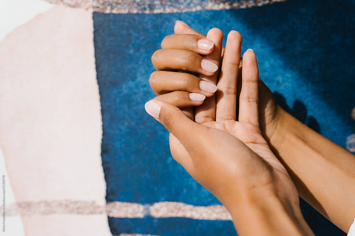 "Crop Black Female Hands With Natural Manicure" by Stocksy Contributor ...