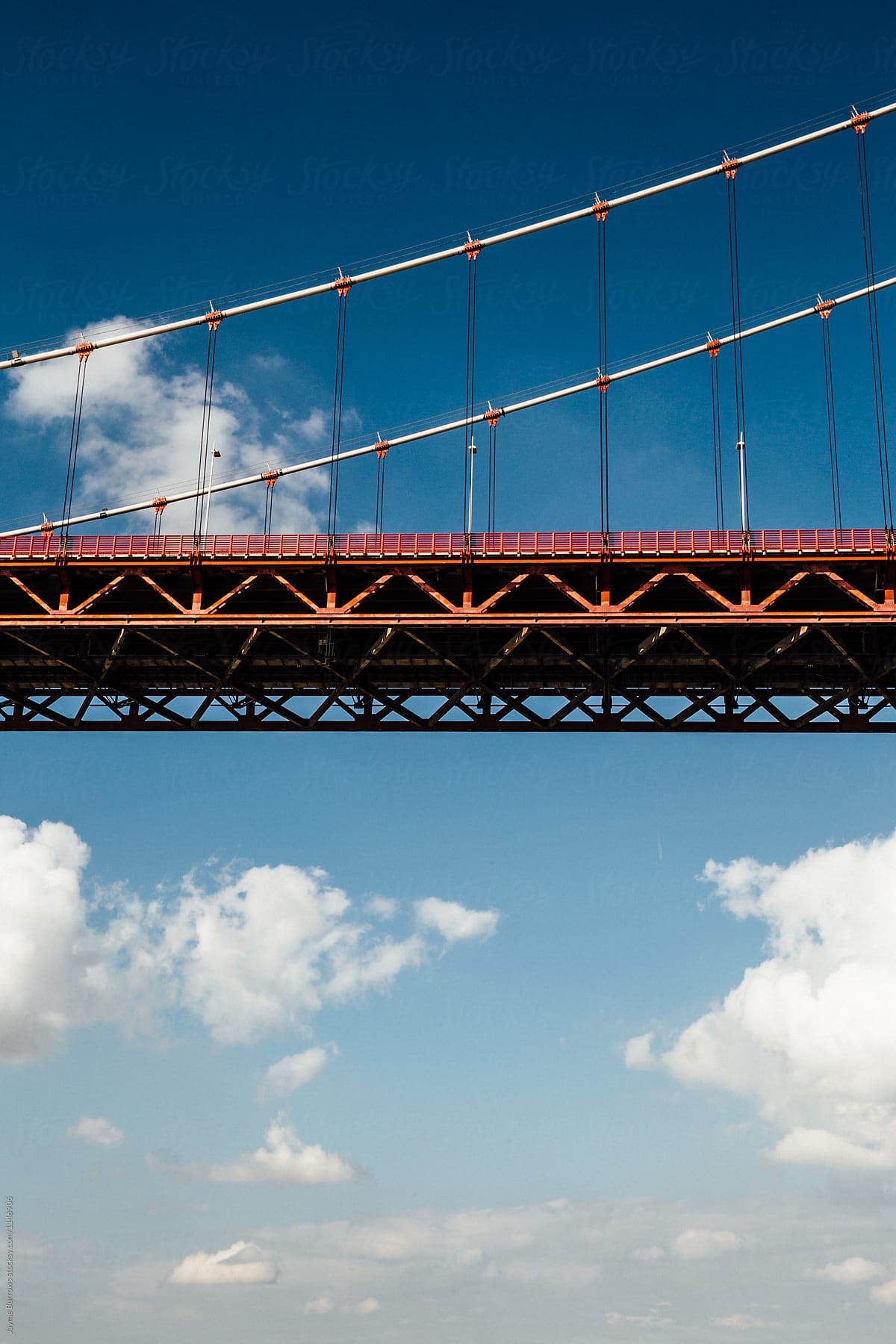 "Portion Of Red Bridge" by Stocksy Contributor "Jayme Burrows" - Stocksy