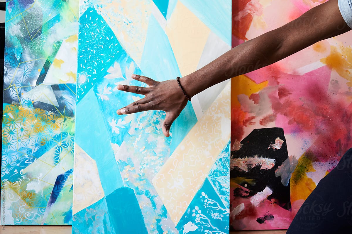 "Artwork And Black Model Body Parts" by Stocksy Contributor "Ivan Gener ...