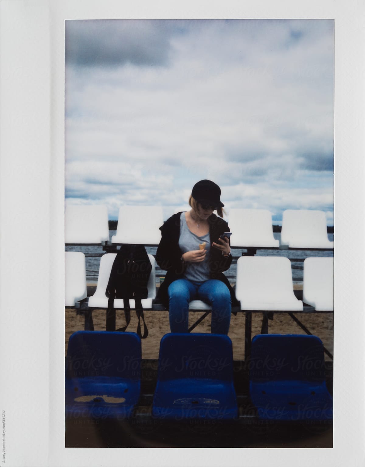 "Cool Teen Girl With Ice-cream" by Stocksy Contributor "Alexey Kuzma ...