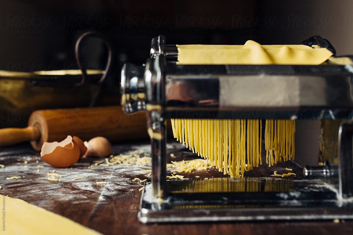 "Fresh Pasta Making" by Stocksy Contributor "Gabi Bucataru" - Stocksy