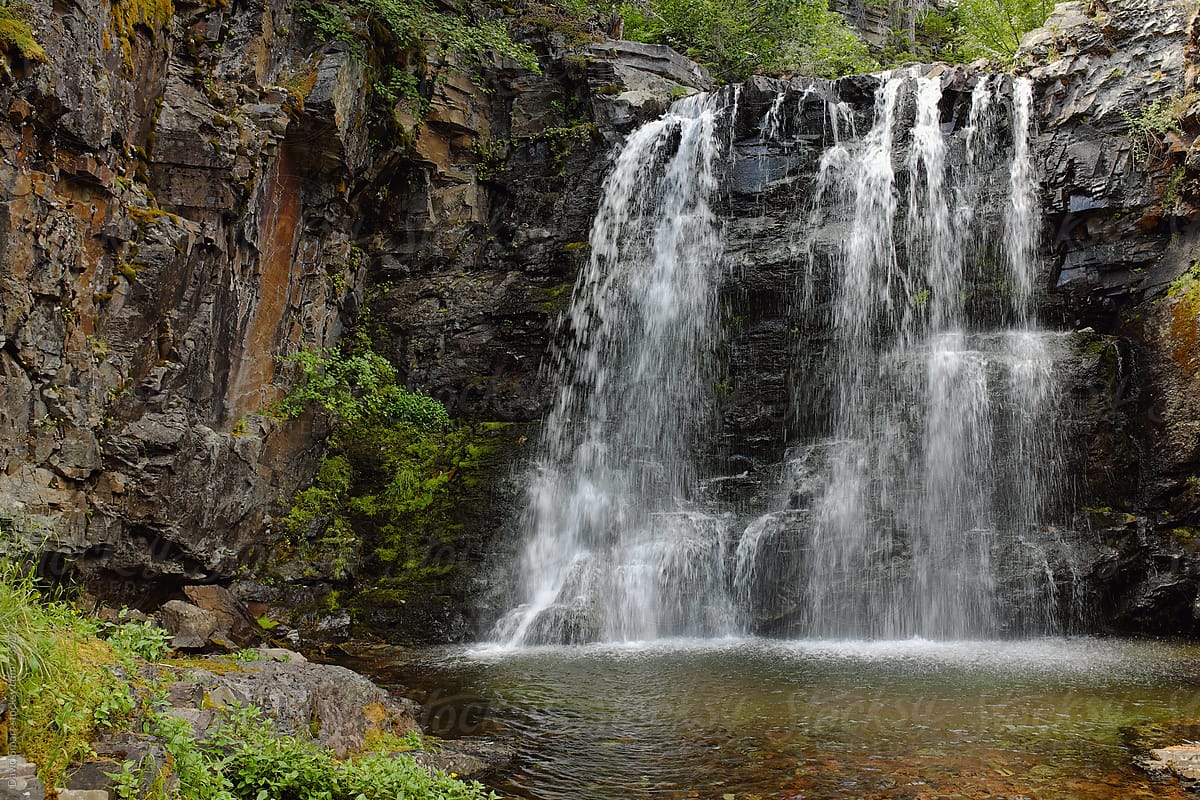 "Rockwell Falls, Two Medicine, Glacier National Park" by Stocksy ...