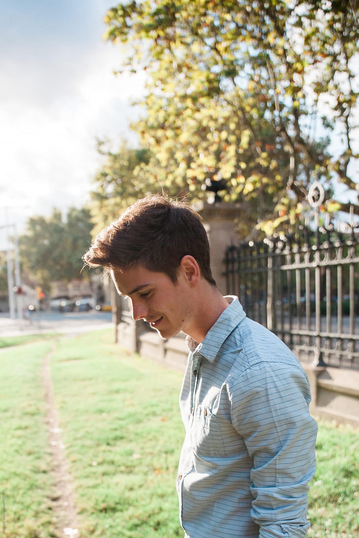"Portrait Of A Young Man Alone" by Stocksy Contributor "Vera Lair ...