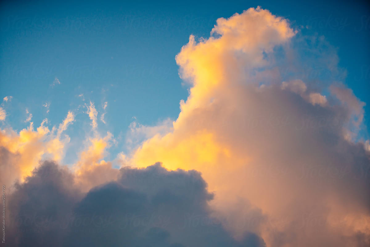 "Orange Cumulonimbus" by Stocksy Contributor "Tatsuya Kanabe" - Stocksy