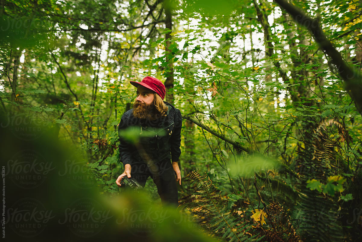 "Young Man In Forest" by Stocksy Contributor "Itla" - Stocksy