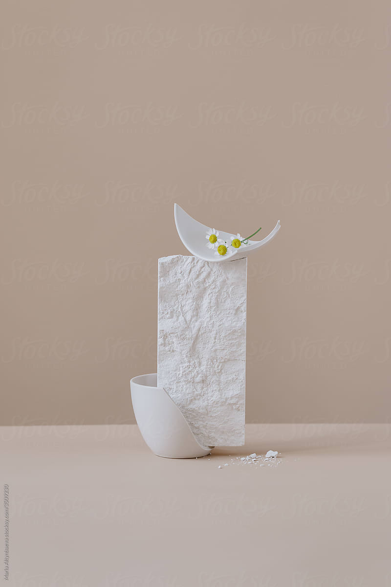 "Still Life With Broken Cup" by Stocksy Contributor "Maria Altynbaeva ...
